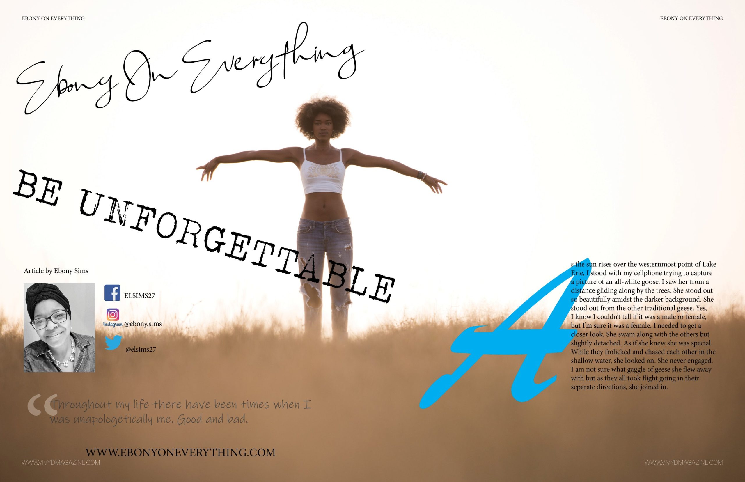 Be Unforgettable – Ebony on Everything